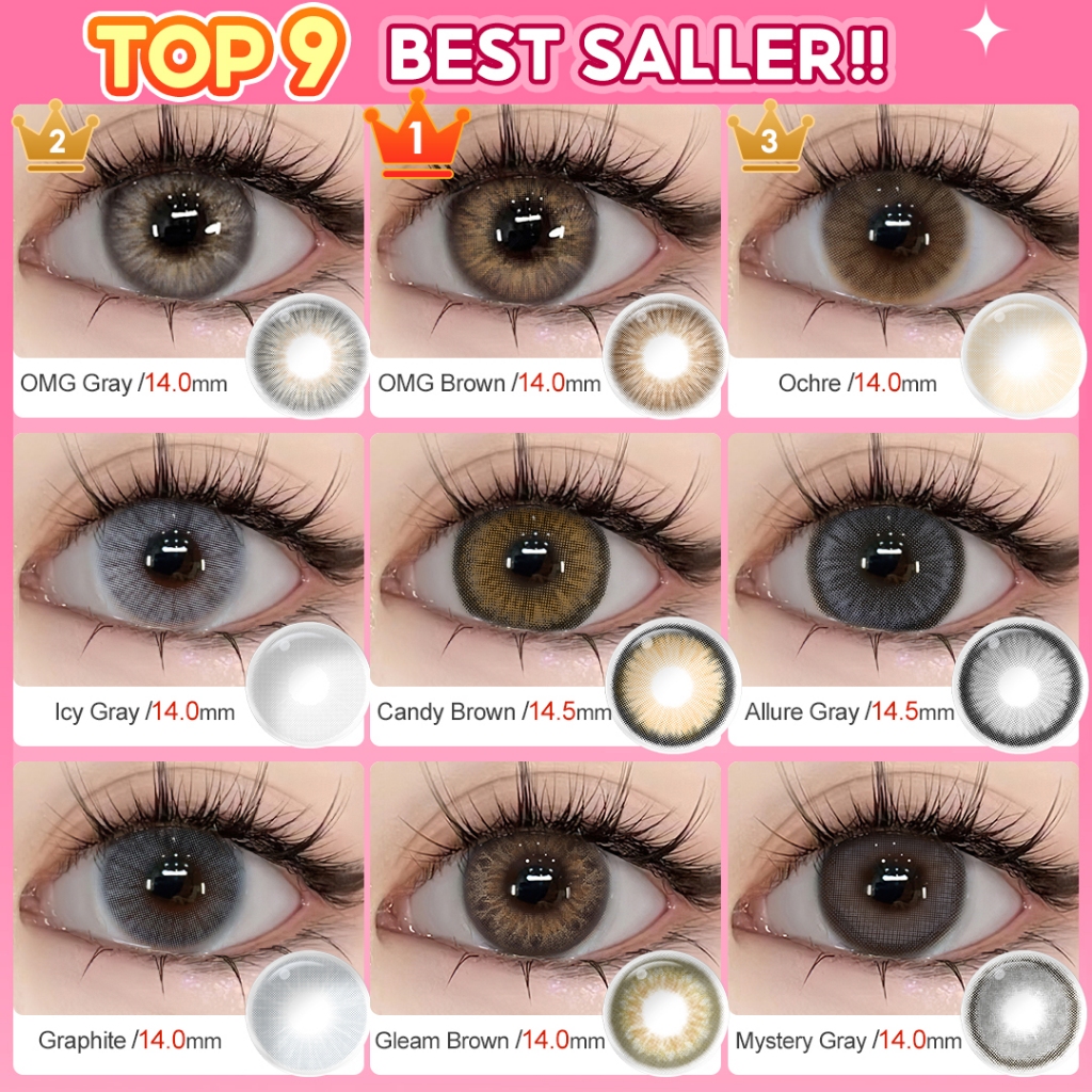 2025 New Magister OMG brown contact lens Contacts for Eyes Makeup Korea ...