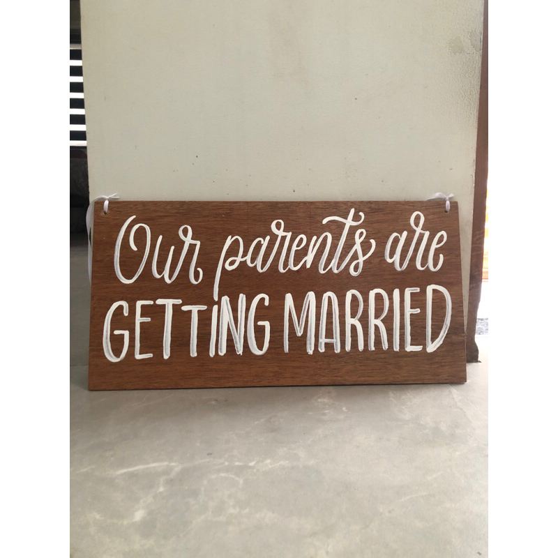 Our parents are getting married! - 8x16 inches | Shopee Philippines