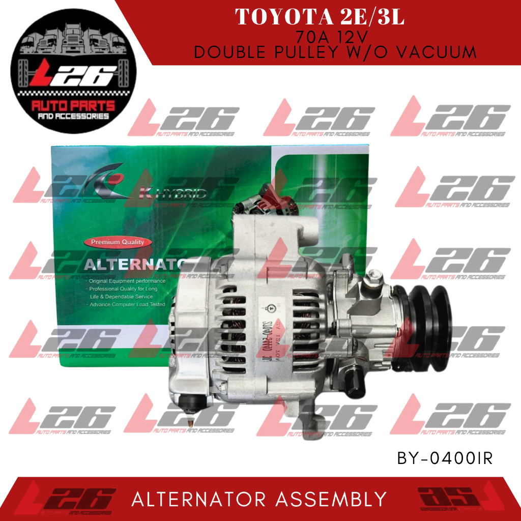 Toyota 3L Toyota 2E Alternator Assembly 70A 12V Double Pulley without ...