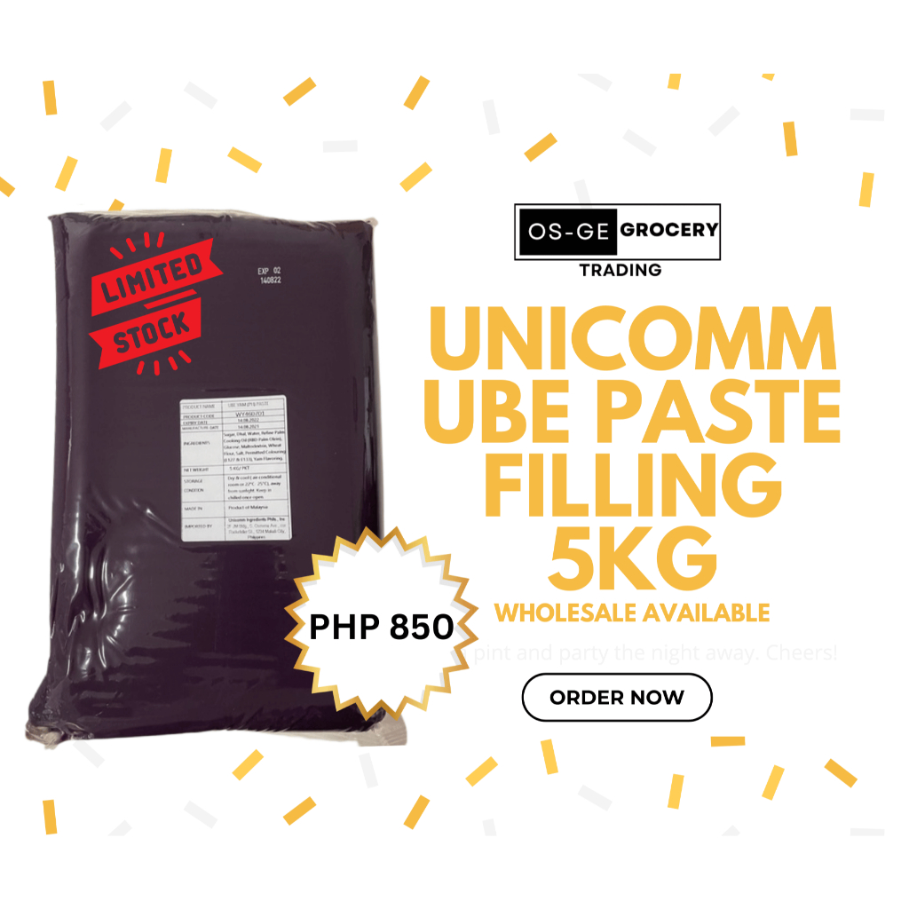 5KG Ube Paste Unicomm BEST PRICE Halo Halo Ube Halaya Php172/KG ...