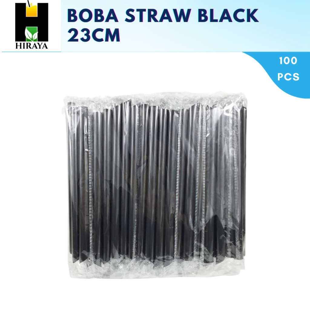 Boba Straw Individual Wrapped 23CM (100PCS) Disposable/ Milktea Straw ...