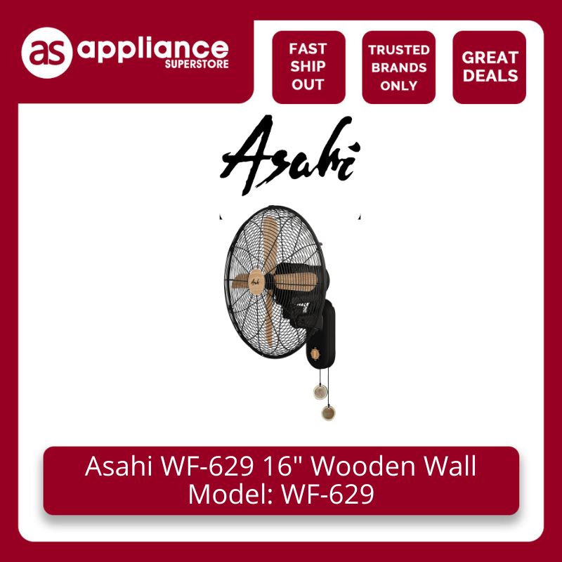 Asahi WF-629 16" Wooden Wall Fan | Shopee Philippines
