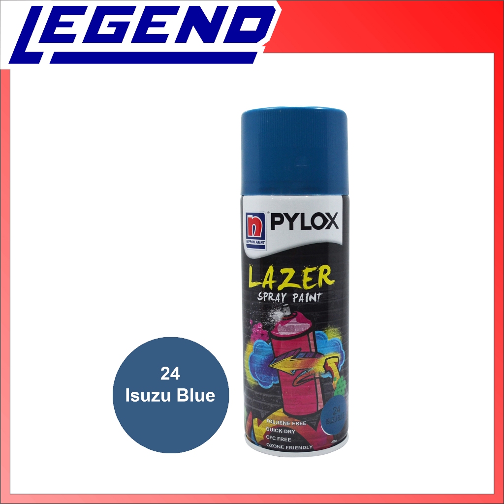Nippon Pylox Lazer Spray Paint Isuzu Blue 400c.c (24) | Shopee Philippines
