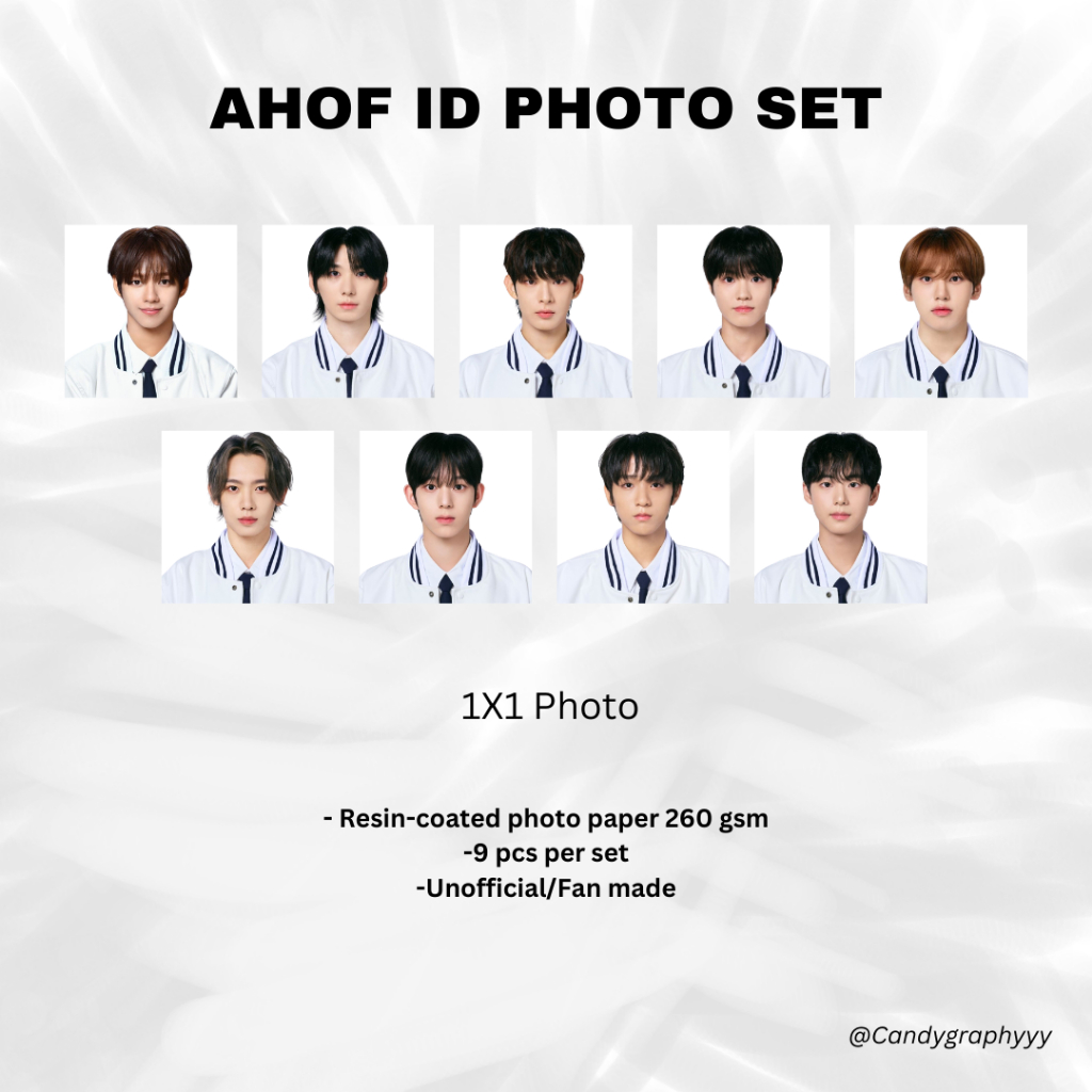 AHOF ID Photo Set (JL, Steven, Shuaibo, Juwon, Jeongwoo, Chih En ...