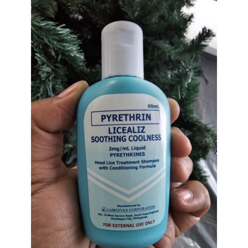 Authentic LICEALIZ Pyrethrin Shampoo Soothing Coolness 60ml | Shopee ...