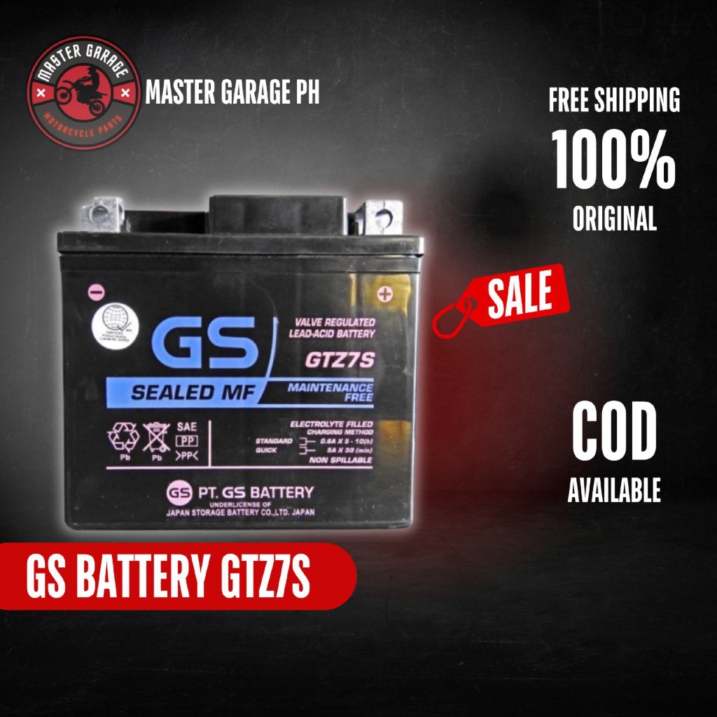 GS Battery GTZ7S Honda Click / Raider 150 / CBR 150 Fi / Nmax V2 ...