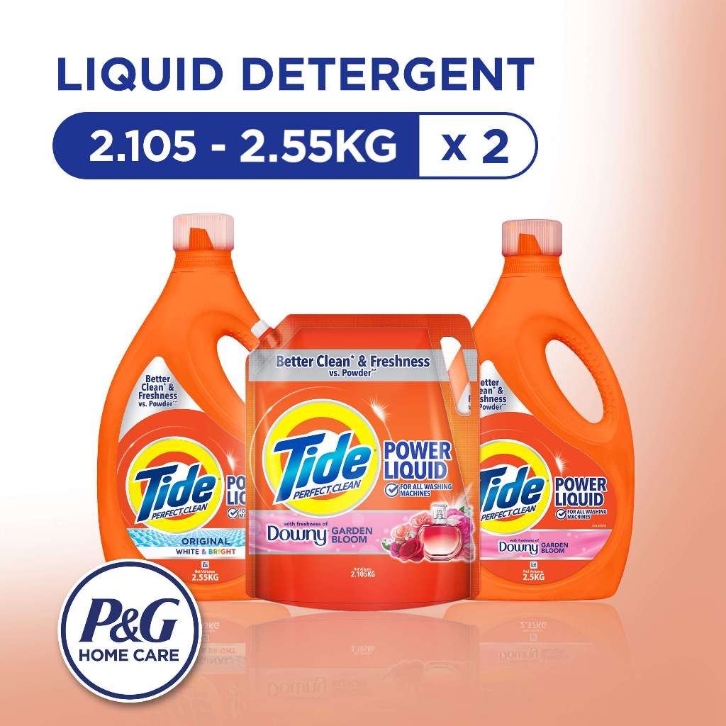 Tide Liquid Detergent Original White Garden Bloom Bundle 2.105-2.55KG ...