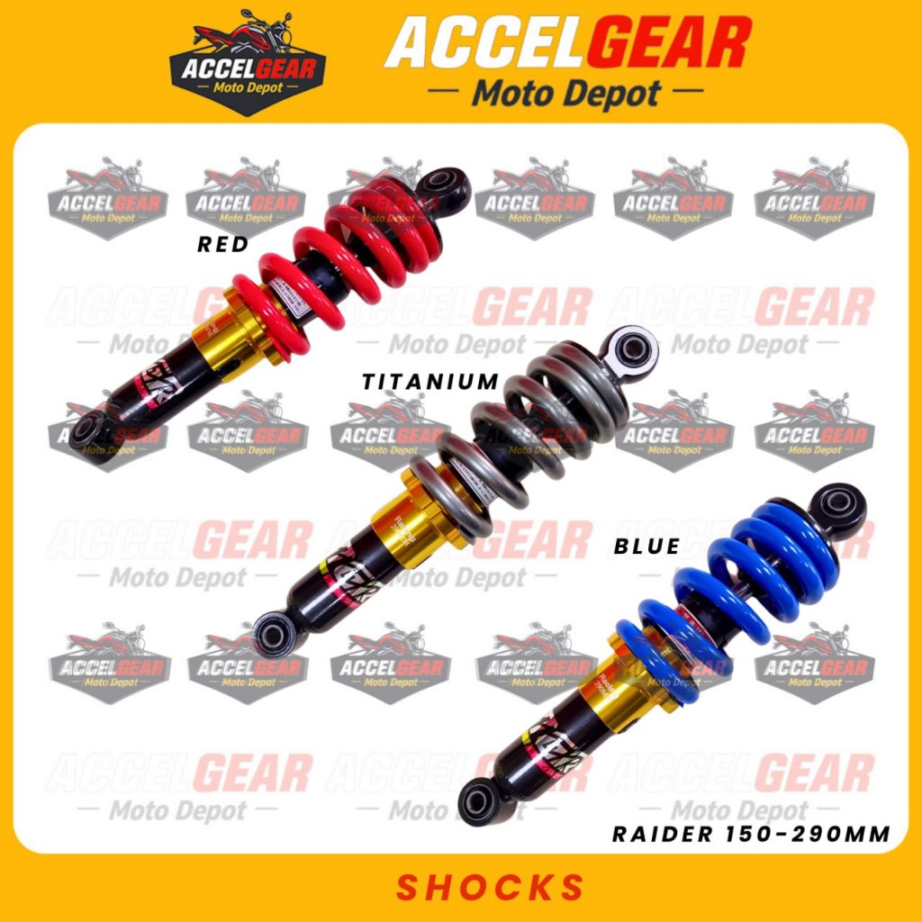TTGR REAR SHOCK ABSORBER 290mm RAIDER150 Made In Thailand | Shopee ...