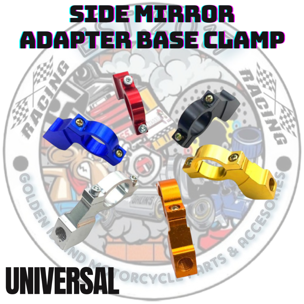 SIDE MIRROR ADAPTER BASE CLAMP/SIDE MIRROR HOLDER (UNIVERSAL) | Shopee ...