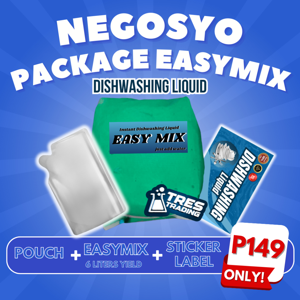 NEGOSYO STARTER PACKAGE EASYMIX DISHWASHING LIQUID 6LITERS + POUCH ...