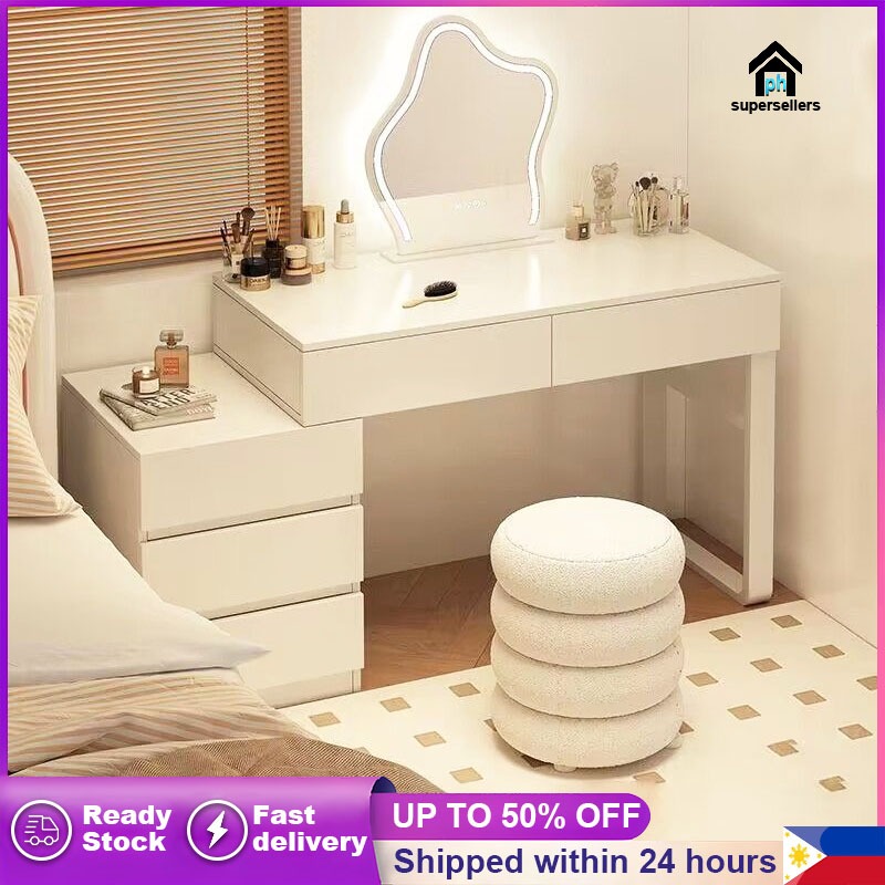 Dressing table with drawers, multifunctional dressing table with side ...