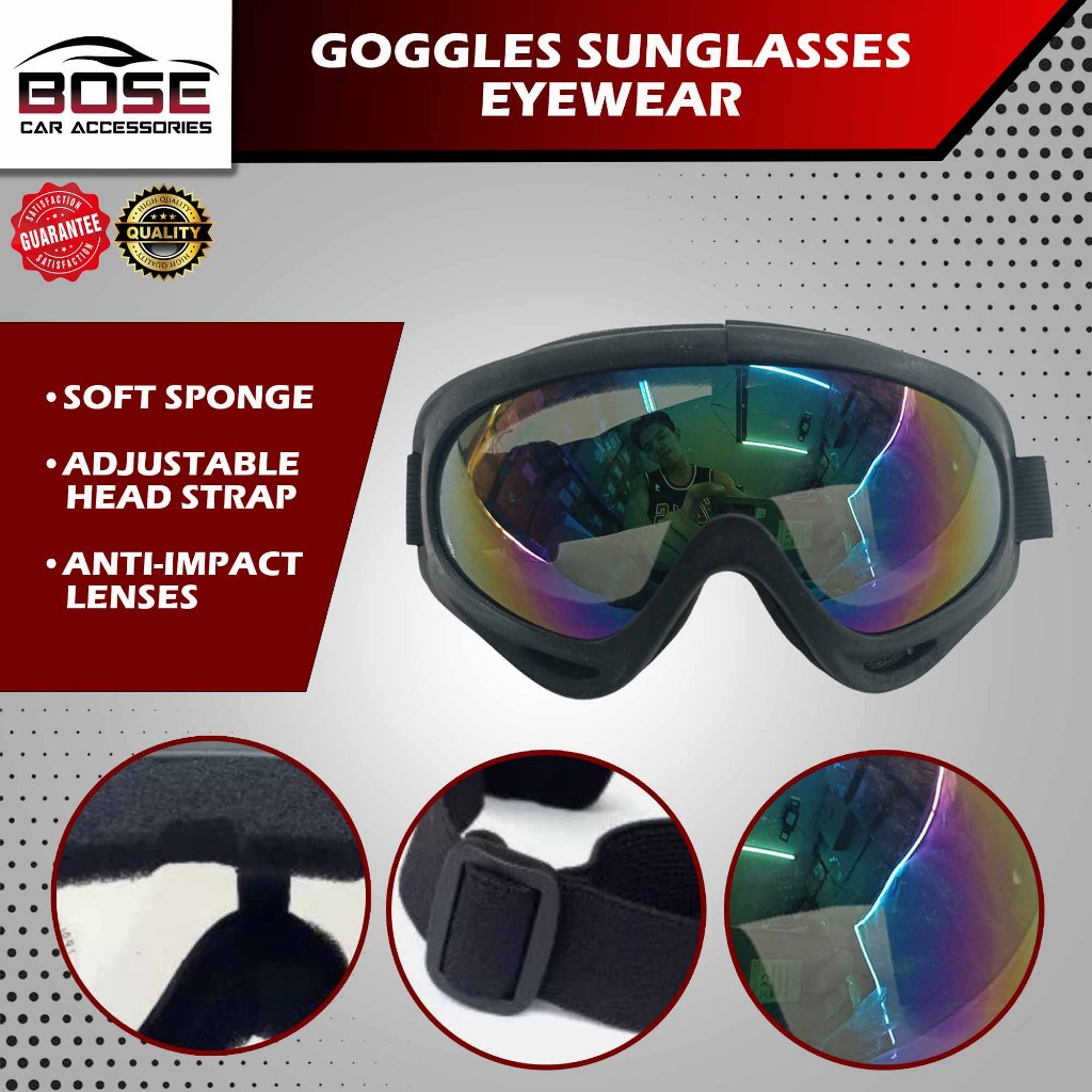 Rider Goggles - Motorbike / Motorcycle Visor | Shopee Philippines