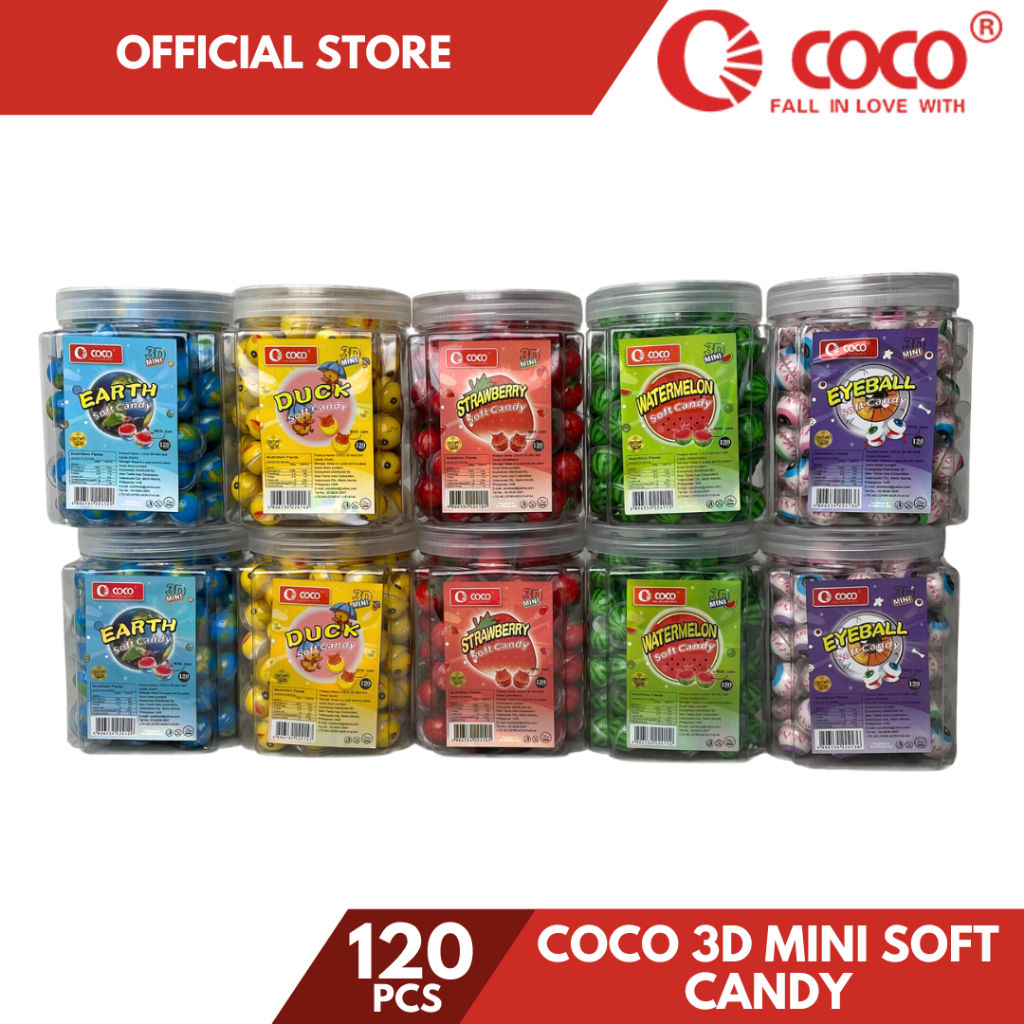【BUY 1 TAKE 1】COCO 3D Mini Soft Candy eyeball/ Duck /Earth/ Strawberry ...
