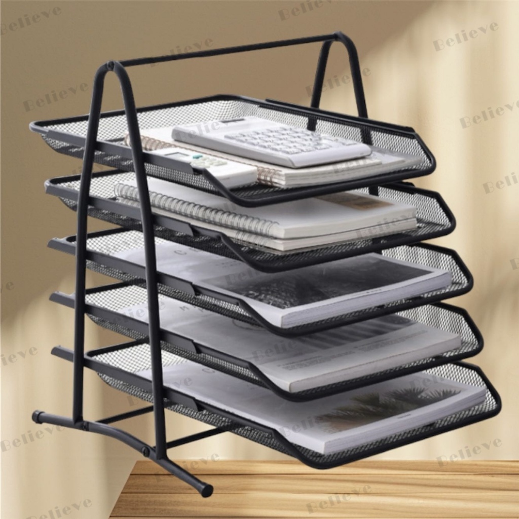 2-5layer desk file tray storage organizer drawer book shelf file ...