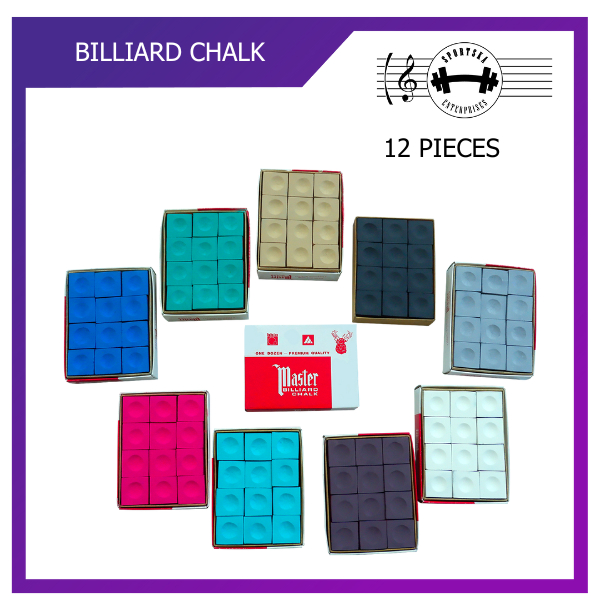 Master Billiard Chalk - Original Pool Cue Chalk Snooker Billiard Chalks ...