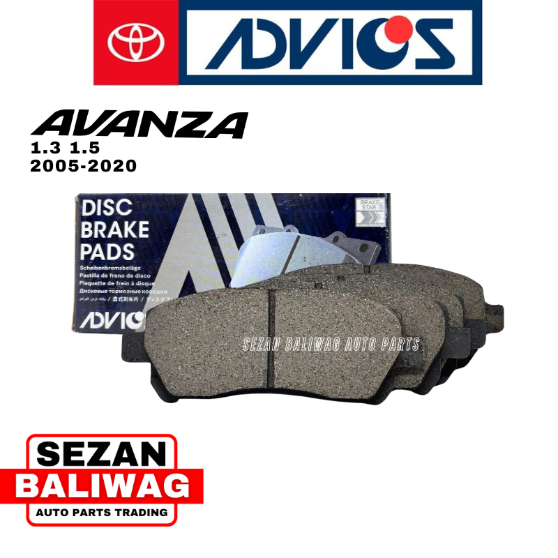 AISIN ADVICS FRONT BRAKE PAD SET TOYOTA AVANZA 1.3 1.5 2005-2020 ...