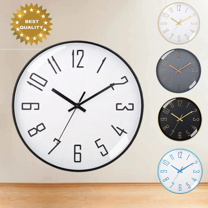 wall clock living room study high-definition clock wall decoration ...