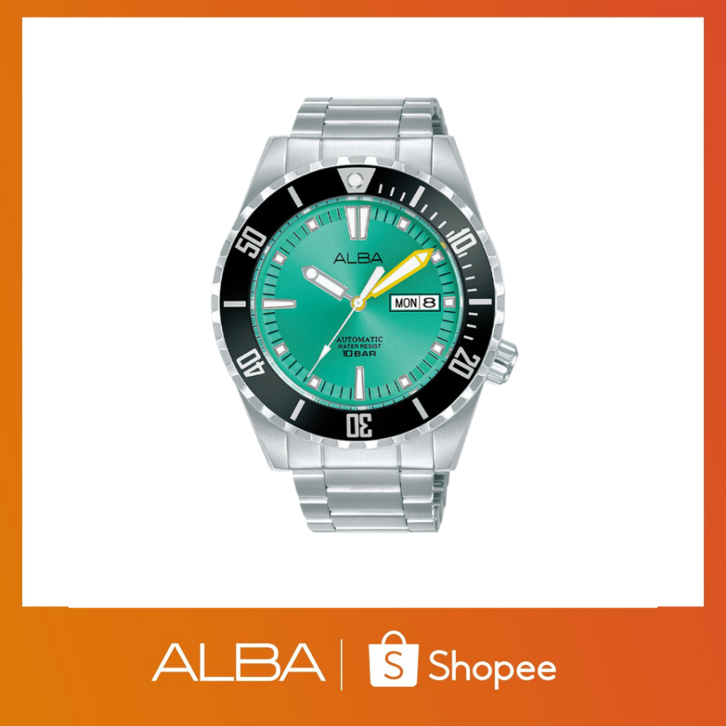 ALBA Philippines AL4705X1 Mechanical Teal Dial Men's Automatic Watch ...