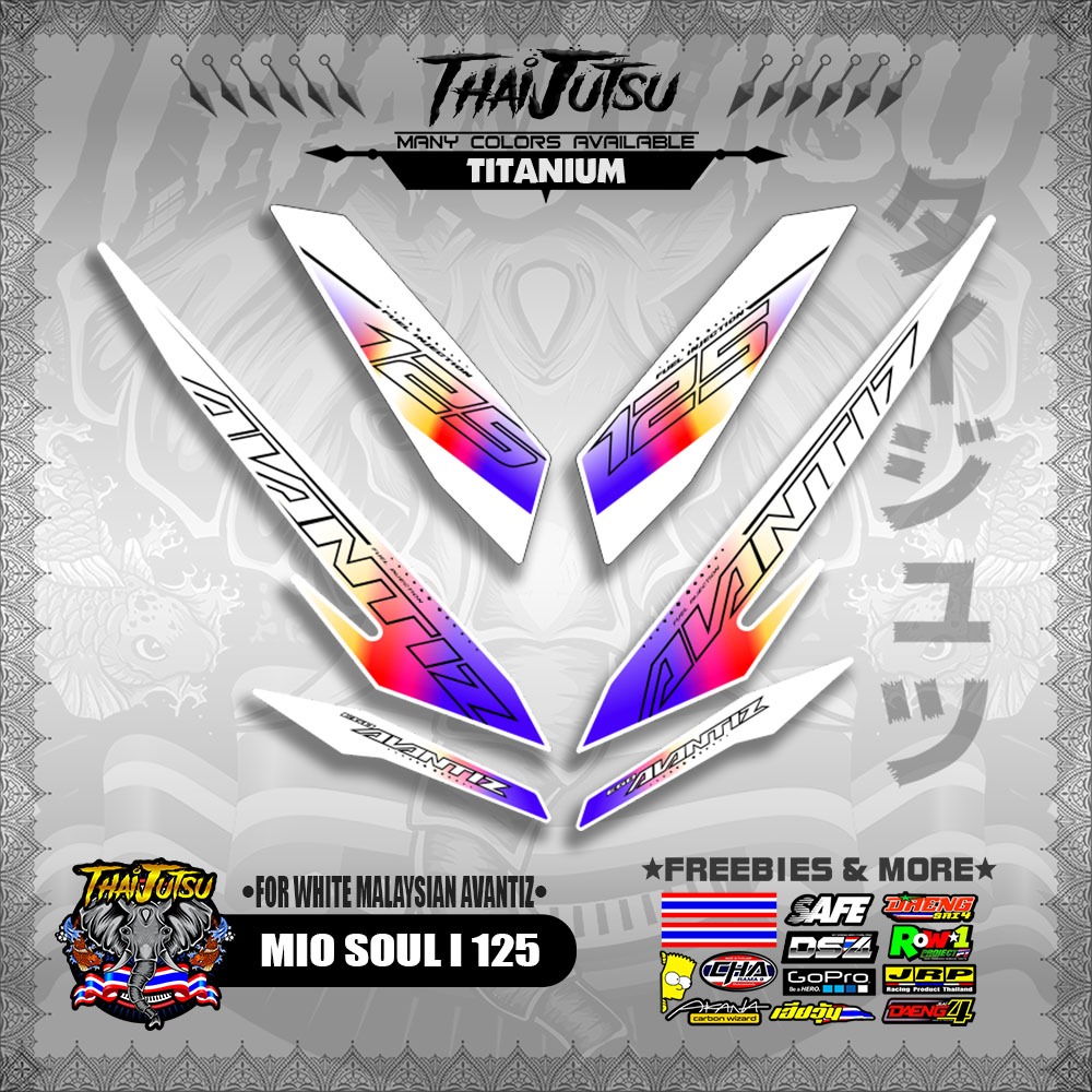 MIO SOUL I 125 STICKER DECALS ( FOR WHITE MALAYSIAN AVANTIZ ...