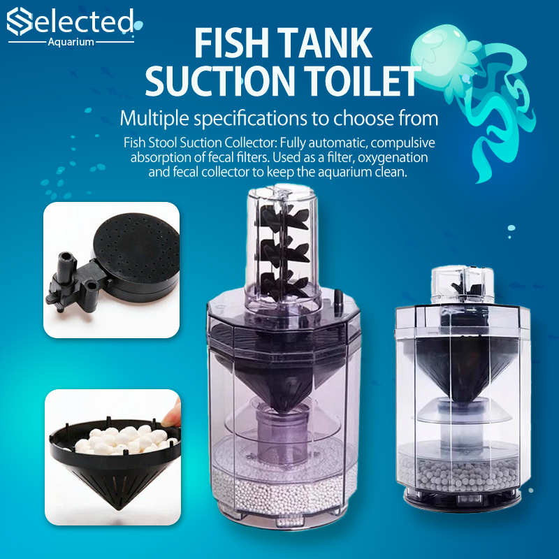 Fish Stool Suction Collector for Fish Tank Aquarium Fish Poop Cleaner ...