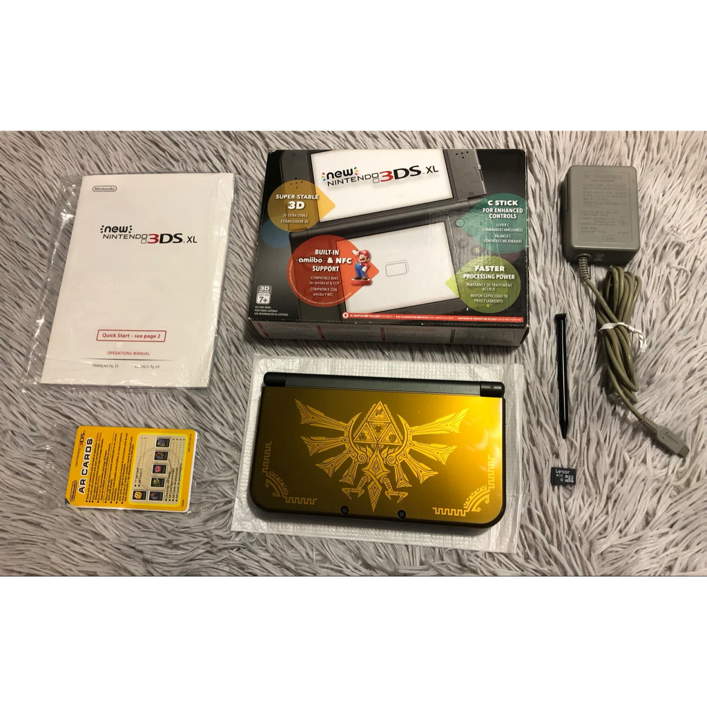 New 3DS XL New Nintendo 3DS XL Hyrule Edition Top IPS Bottom TN USA ...