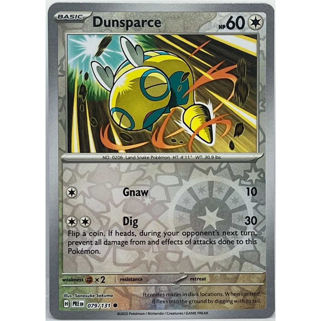 Pokemon TCG Dunsparce 079/131 Prismatic Evolution | Shopee Philippines