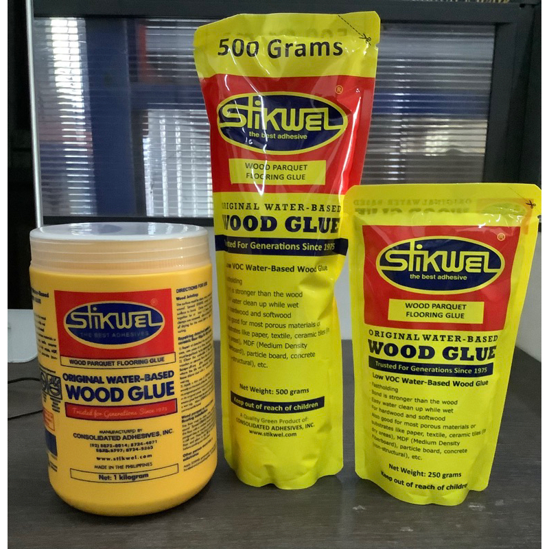 STIKWEL WOOD GLUE pouch 1/2L 1L | Shopee Philippines