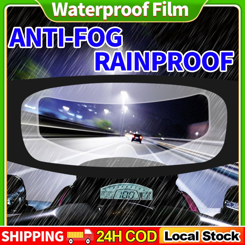 Waterproof Film Helmet Pack Electric Motorcycle HD Anti-Fog Rainproof ...
