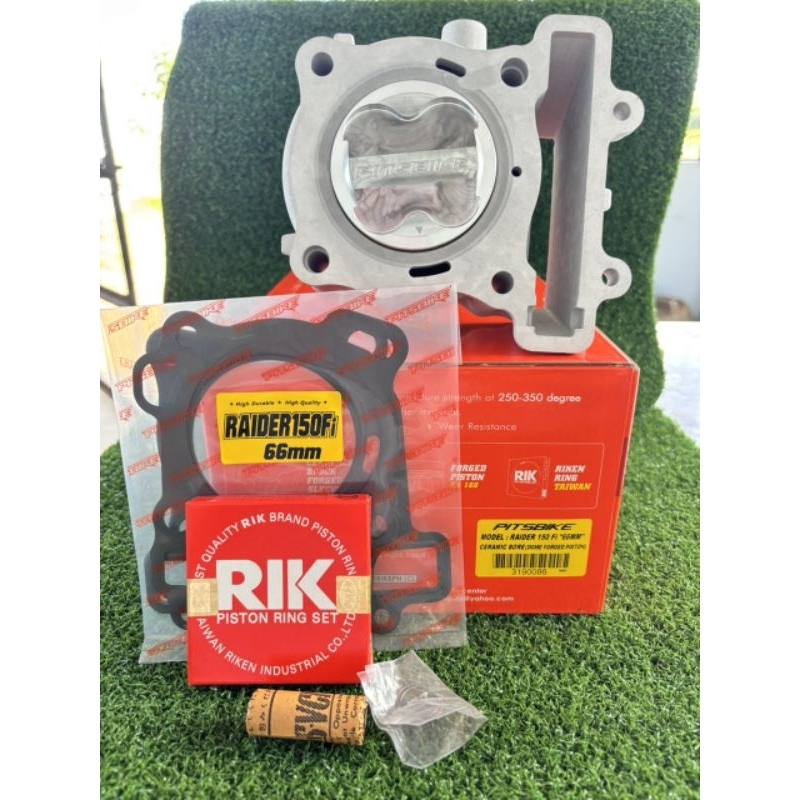 PITSBIKE CERAMIC BORE RAIDER 150 FI 62MM,66MM,68MM(DOME FORGED PISTON ...