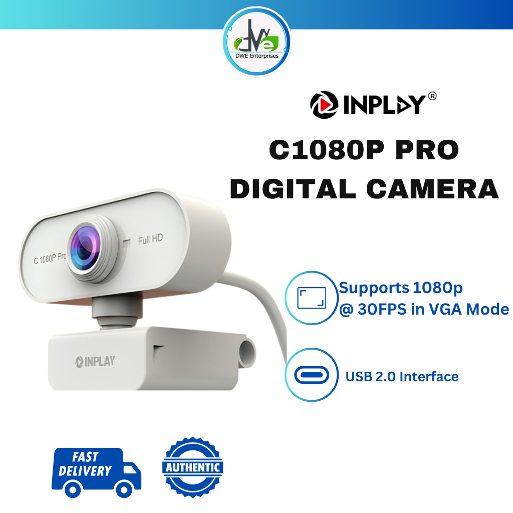 INPLAY C1080P PRO DIGITAL WEBCAM | Shopee Philippines