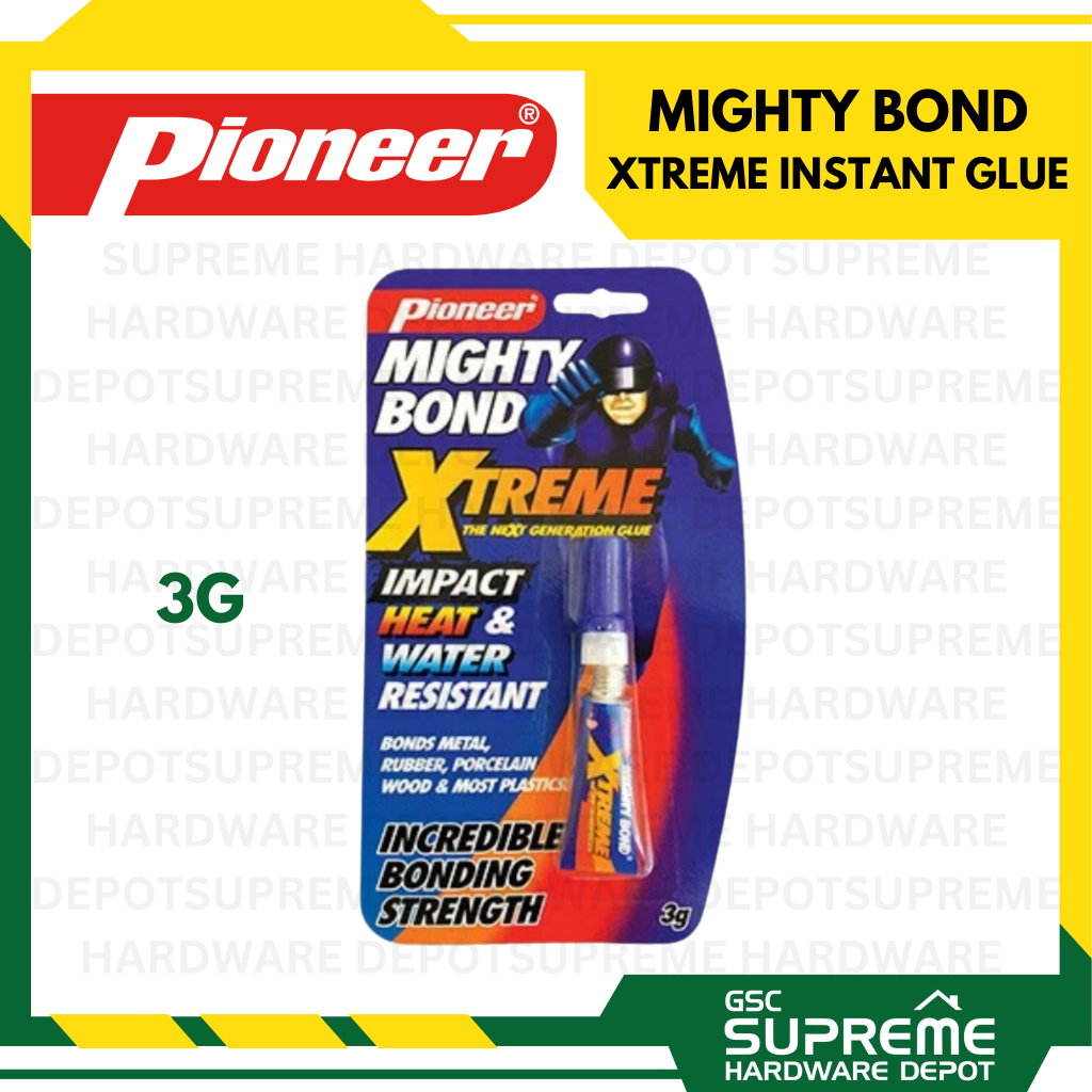 Pioneer Mighty Bond Xtreme Instant Glue (Gel Type) 3g Tube | Shopee ...