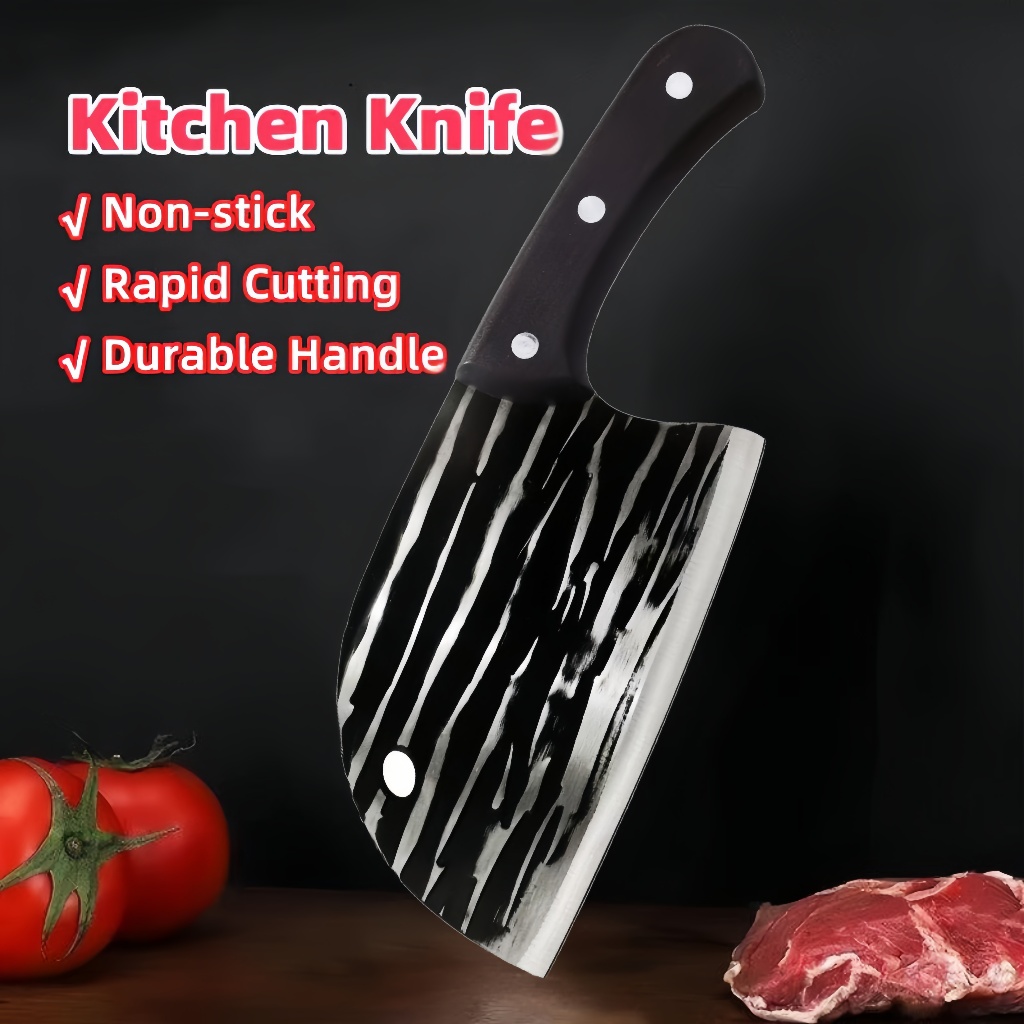 Traditional Handmade Forged Kitchen Knife Hammer Stainless Steel Chef's ...