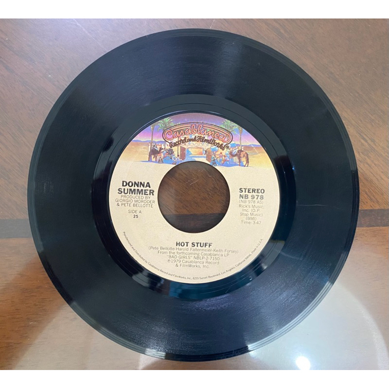 Donna Summer - Hot Stuff / Journey to the Center of Your Heart - Original Music Vinyl 45 Rpm ...