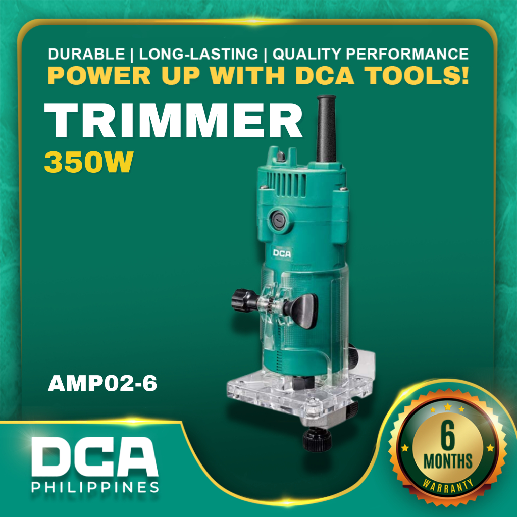 DCA AMP02-6 Trimmer 350W - Powerful Wood Routing Tool | Shopee Philippines