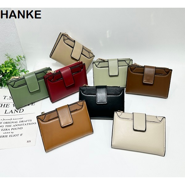 HANKE Half Wallet Leather Bifold With Credit Cardslot And Detachable ...