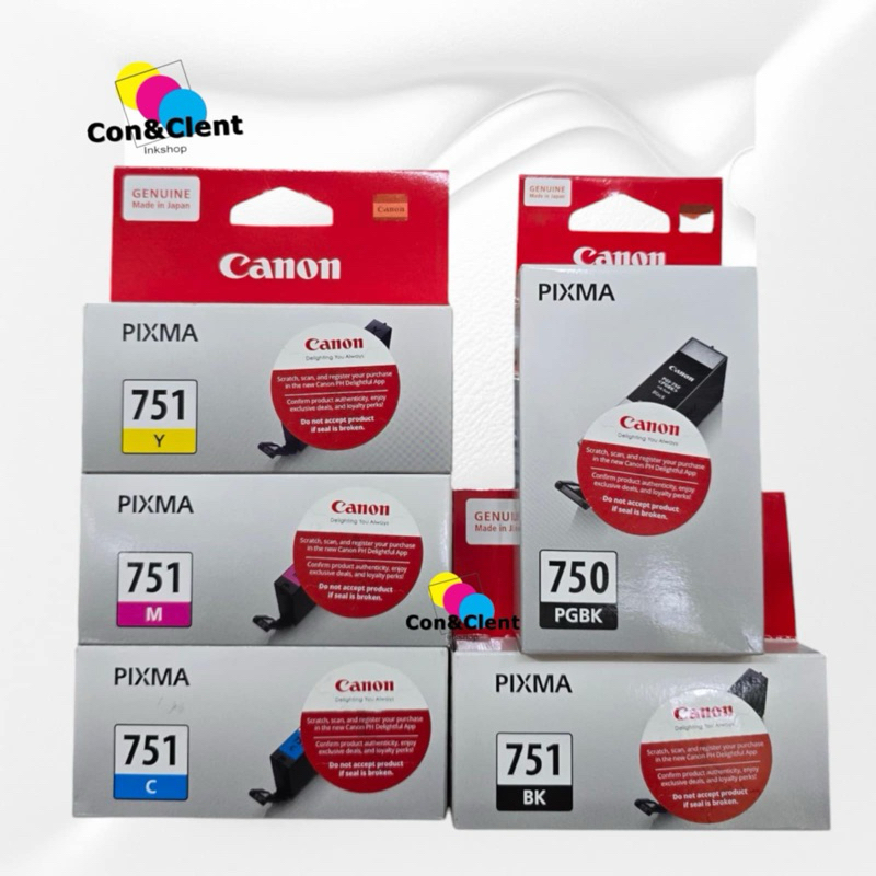 Genuine Ink cartridge 750 751 CMYK | Shopee Philippines