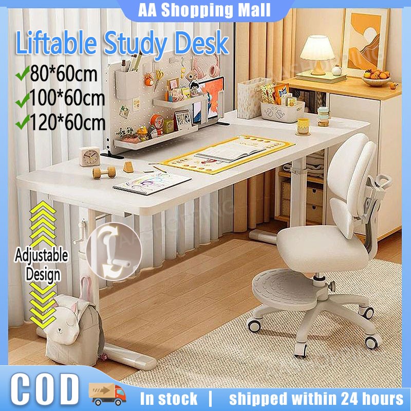 Liftable Laptop Table Household Office Desk Adjustable Height Bedside ...