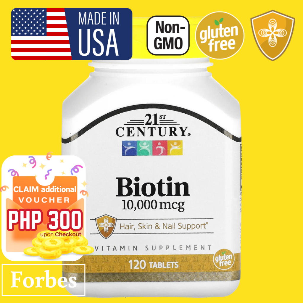 21st Century Biotin 5000 mcg 110 Capsules / 10000 mcg 120 Tablets ...