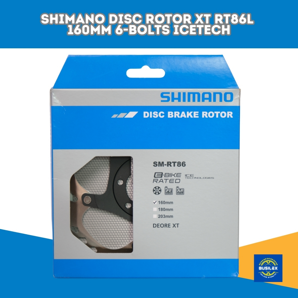 Shimano Deore XT RT86 Rotor 6 bolts Ice Tech 160 180 203mm ( each rotor ...