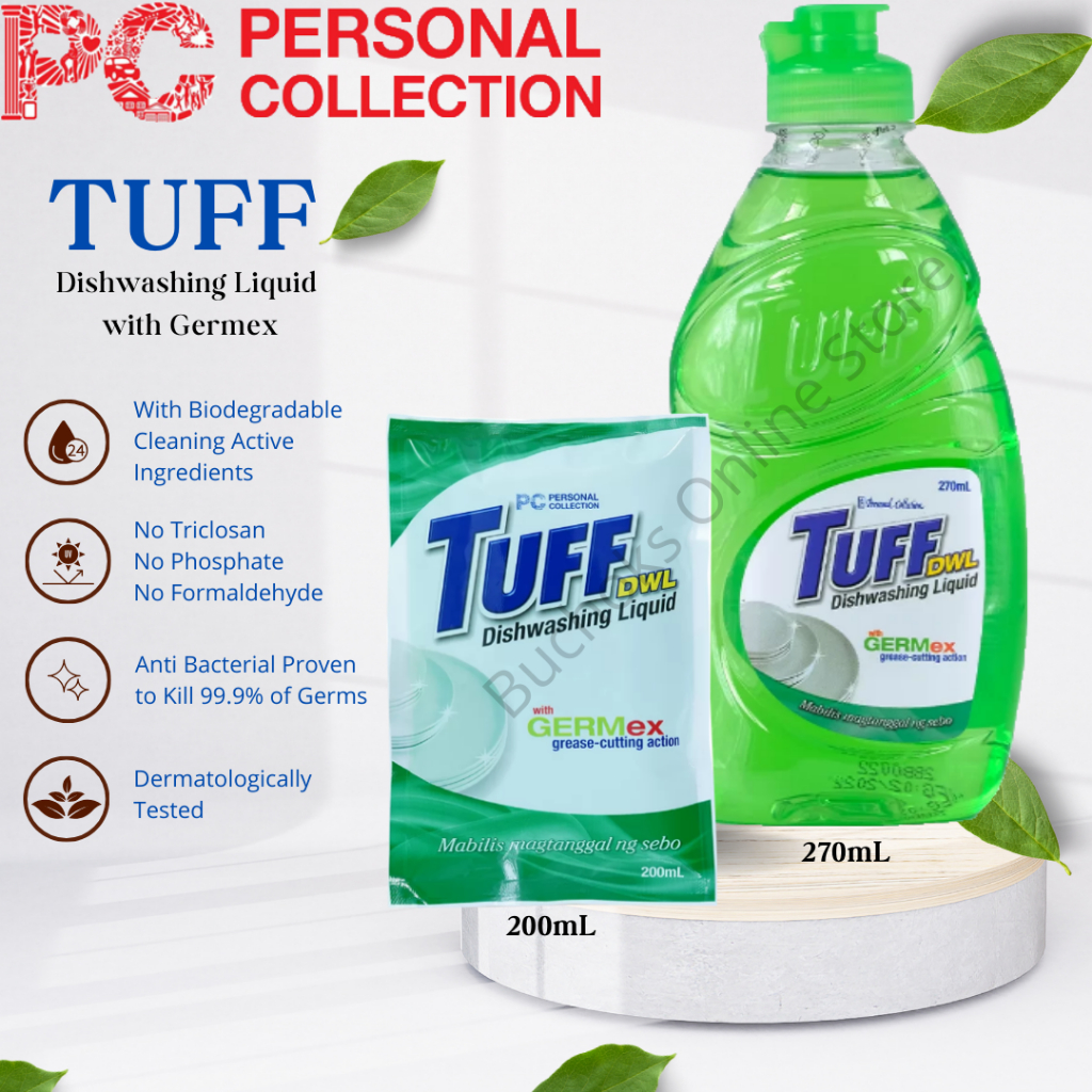 PERSONAL COLLECTION Tuff Dishwashing Liquid with Germex | Shopee ...
