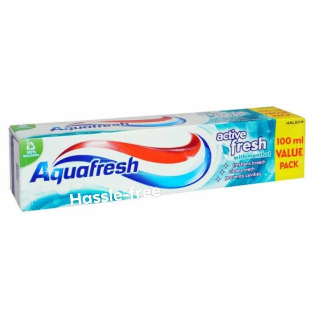 AQUAFRESH ACTIVE FRESH WITH MENTHOL (100ML) MADE IN UK | Shopee Philippines