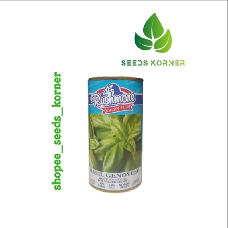 RUSHMORE Basil Genovese Repack | Shopee Philippines