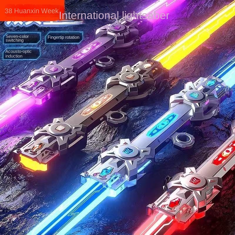 2in1 Seven color light sword can be extended USB charging laser sword ...