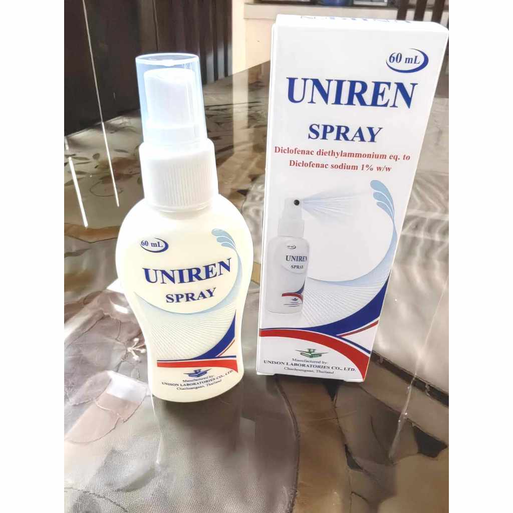 Uniren Spray 60 ml for muscle and joints pain | Shopee Philippines
