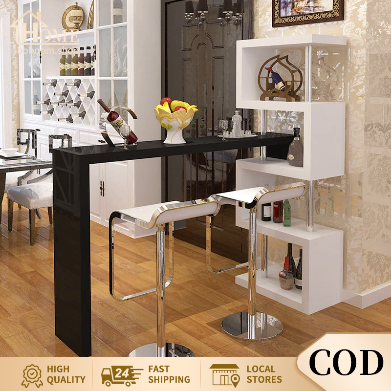♬COD♬ Modern Bar Counter MINI Bar Table with Rotating Swivel Counter ...