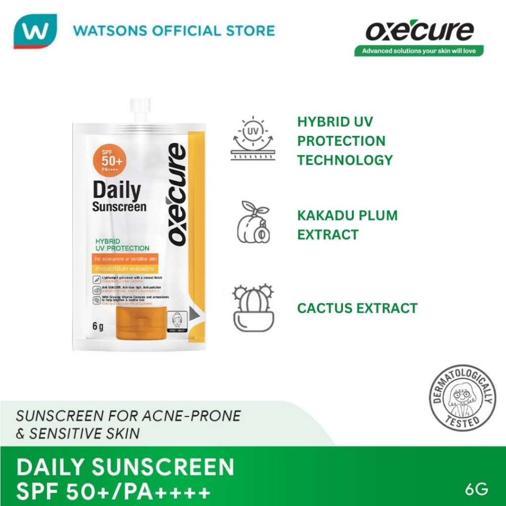 OXECURE Daily Sunscreen SPF50+/PA++++ 6g | Shopee Philippines
