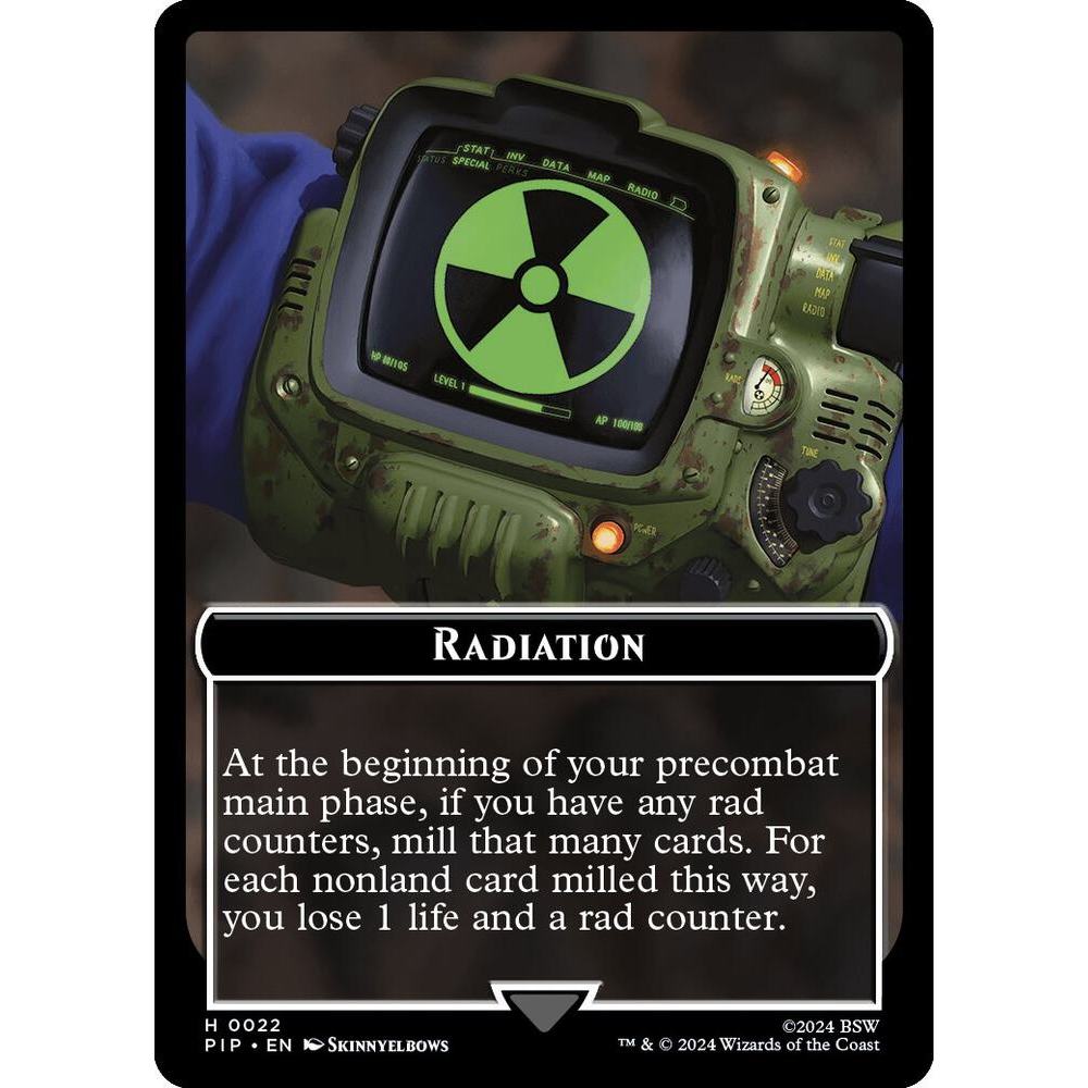 Radiation // Copy Double-Sided Token - Universes Beyond: Fallout (PIP ...