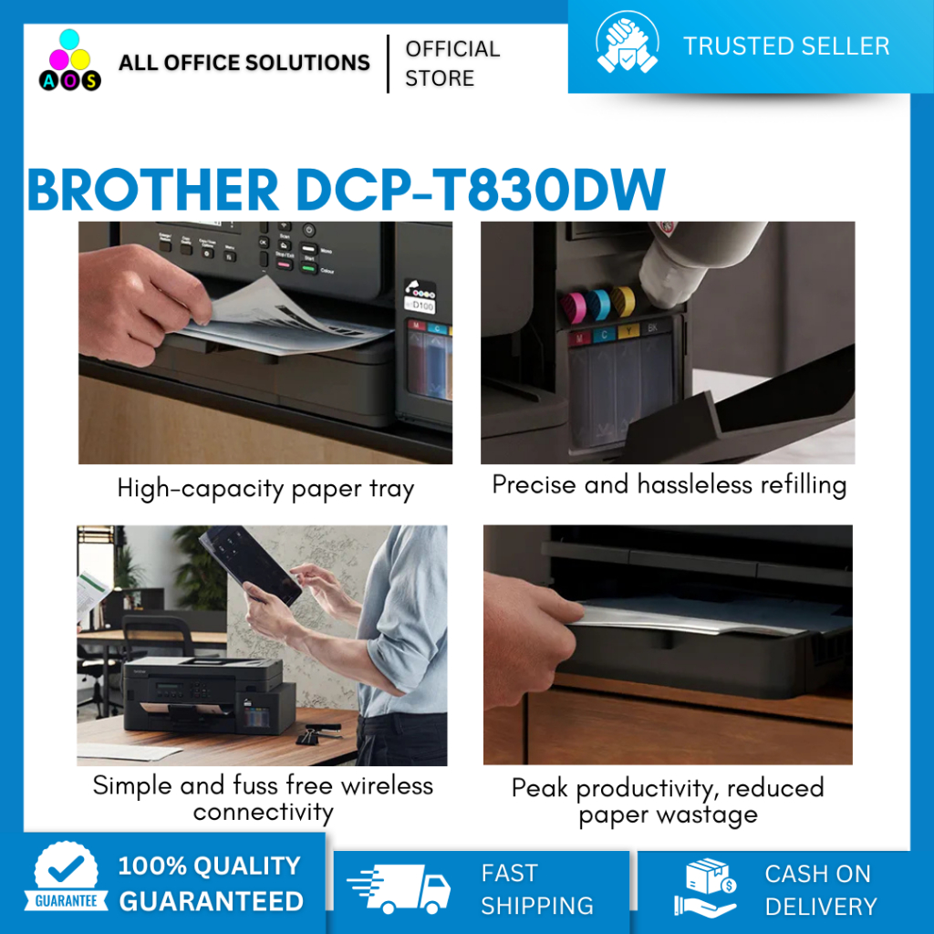 Brother DCP-T830DW Ink Tank Printer | Shopee Philippines