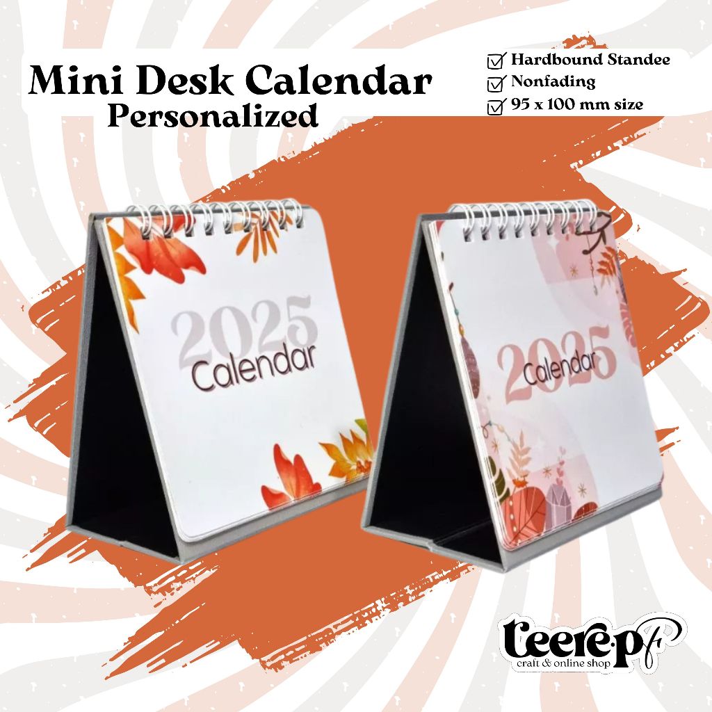 Personalized/Customized Mini Desk Calendar 95mmx100mm | Shopee Philippines