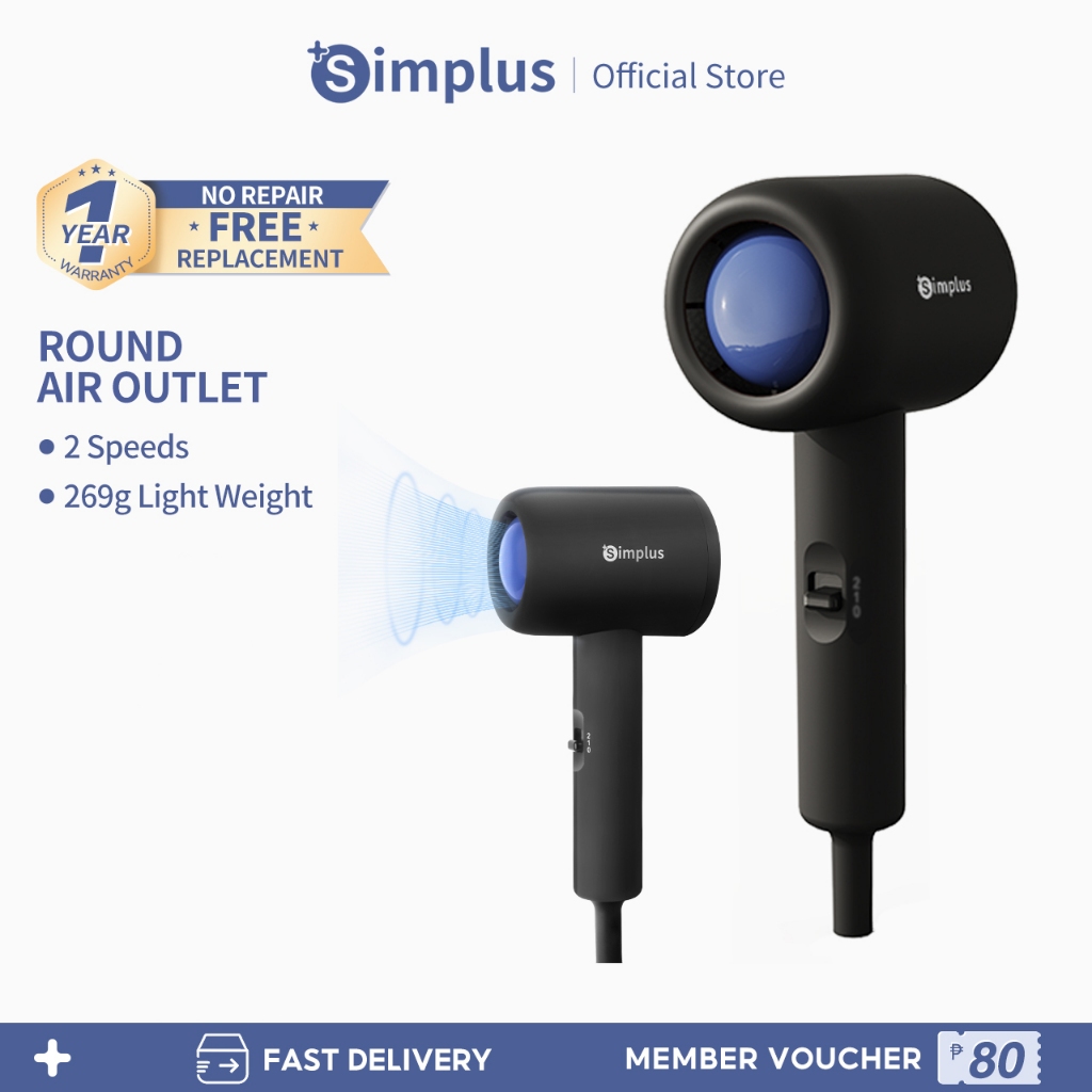 Simplus Hair Quick Dry Blower Dryer 1000W Blue/Pink/Black CFJH004 ...